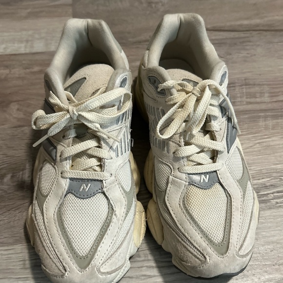 New Balance | Shoes | New Balance Cream And Gray Sneakers | Poshmark
